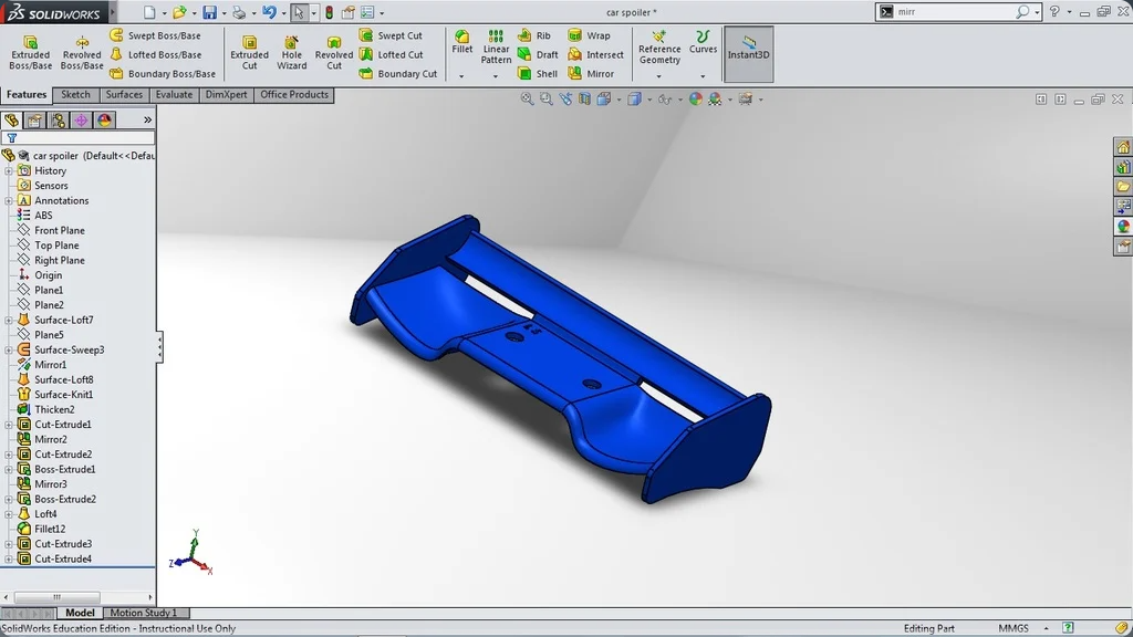 1/8 scale buggy wing - U0012643045 | Nexprint: Free 3D Model Downloads